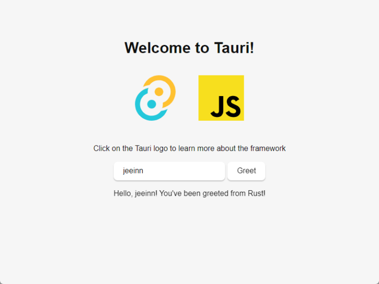 使用Tauri快速开发速览 – JeeInn的技术分享